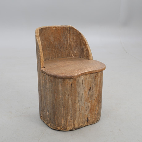 STUMP CHAIR with storage. Furniture - Armchairs & Chairs - Auctionet