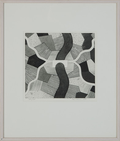 K G NILSON. Composition, etching, signed and dated KG Nilson 1997 ...