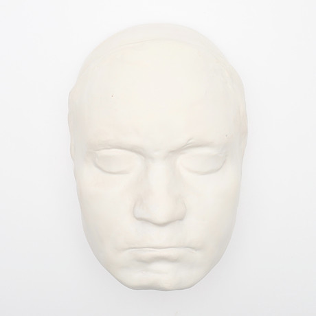 RELIEF, BEETHOVEN'S DEATH MASK, PLASTER. Art - Sculptures & Bronzes ...