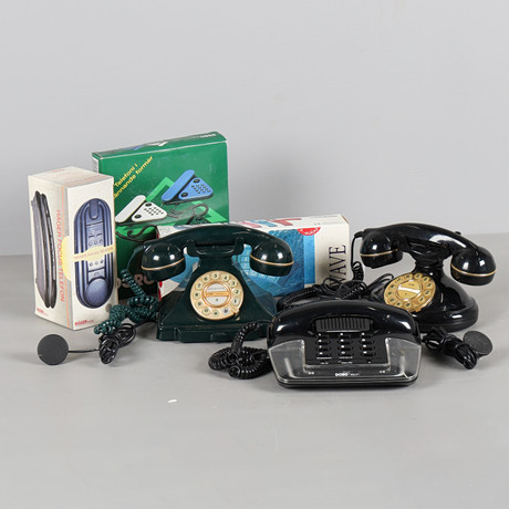 DESK PHONES, 6 pieces, including Doro Neon, 1980s/90s. Miscellaneous ...