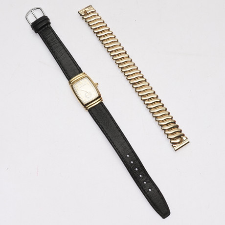BRACELET WATCH, gold on steel, Hamilton "Benton 6246". Clocks & Watches ...