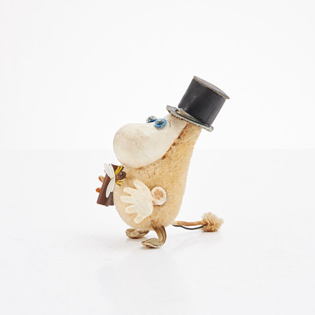 ATELIER FAUNI, Moominpapa, figurine in leather, faux fur and felt ...
