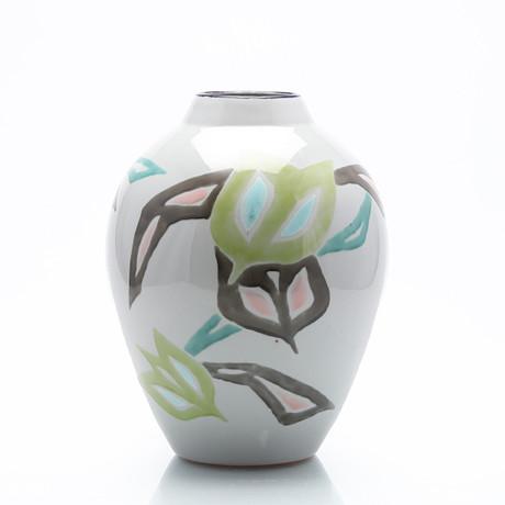 HELGE JENSEN (1899-1986). VAS, stengods, signerad, Royal Copenhagen ...