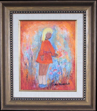 MARIA ACUNA. Olja på duk. Konst - Måleri - Auctionet