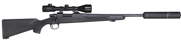 GUN WITH SILENCER, Repeater, make Remington, model 700 ADL, caliber ...