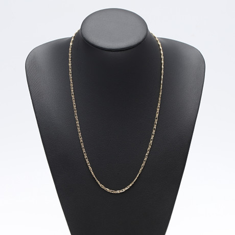 A FANCY LINK NECK CHAIN. Jewellery & Gemstones - Necklace - Auctionet