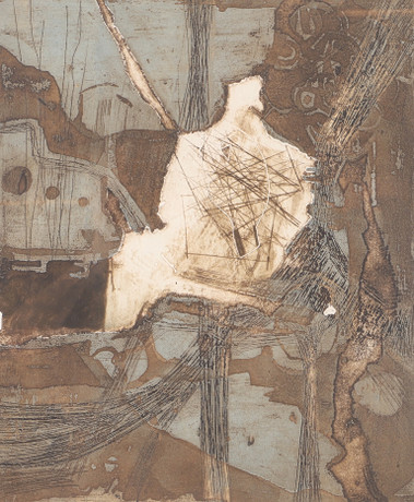 THORMOD LARSEN. Composition, color lithograph, signed 1963. Art ...