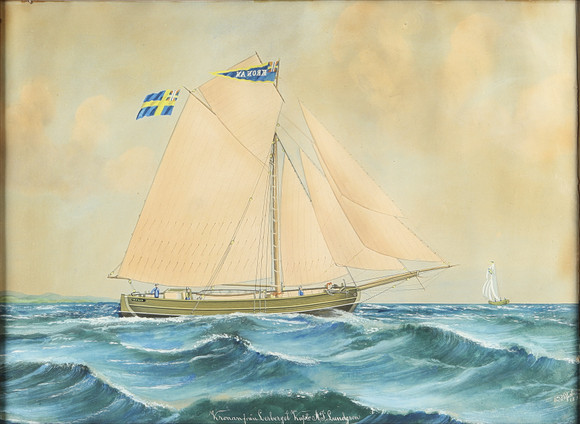 LARS PETTER SJÖSTRÖM. "The crown from Lerberget", AP Lundgren, ship ...