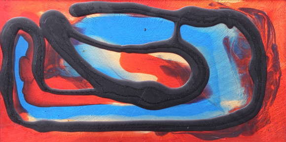 PETER IVERSEN. Pictorial relief, composition, born 1948, Copenhagen ...