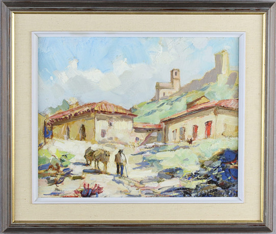 KNUT NORMAN. Oil on Board, motifs from southern latitudes, signed. Art ...