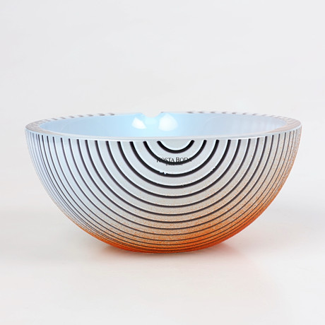 BERTIL VALLIEN. Bowl, Likare, labeled and signed, Kosta Boda. Glass ...