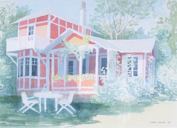 LARS WOLFF. Watercolor. Art - Paintings - Auctionet