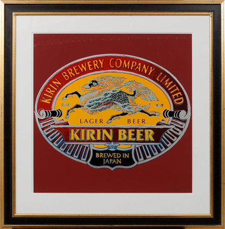 RUPERT JASEN SMITH. "Kirin Beer-label", från serien Homage to Andy ...