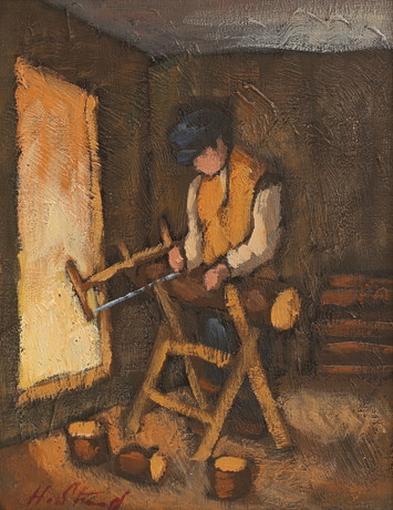 HELGE STRAND. Oil on canvas, signed. Art - Paintings - Auctionet