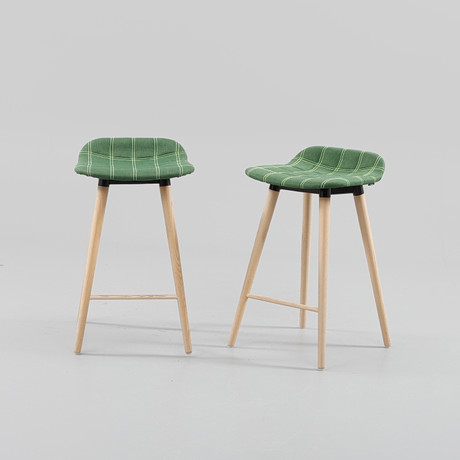 KNUDSEN BERG HINDENES. Bar stools, a pair, "Bop", Offecct. Furniture ...