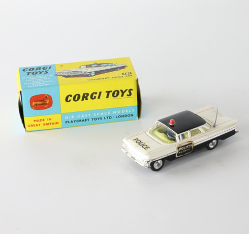 TOY, Chevrolet, Police Car, model 481, Corgi Toys. Toys - Toys - Auctionet