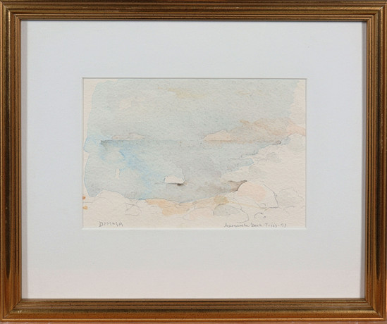 MARGARETA BECK-FRIIS. WATERCOLOR ON PAPER, "Fog", signed. Art ...