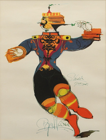 BJØRN WINBLAD. Dancing figure, print, second half of the 20th century ...