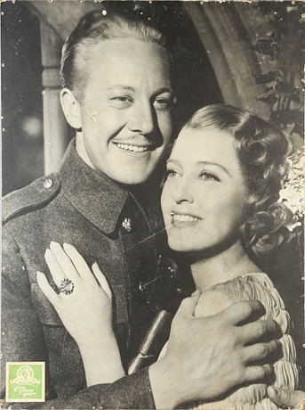 MOVIE POSTER on cardboard, scene from "Smilin' Through" with Gene ...