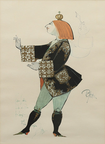 BJØRN WINBLAD. Dancing figure, print, second half of the 20th century ...