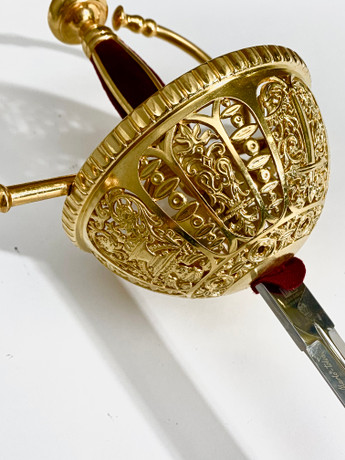 "PETER PAN" SWORD OF STEEL, BRASS GUARD CALADO MARTO, TOLEDO XX CENTURY ...