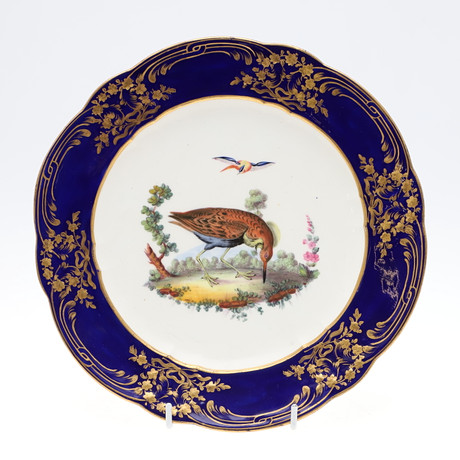 SEVRES STYLE PORCELAIN PLATE - BIRDS. Ceramics & Porcelain - European ...
