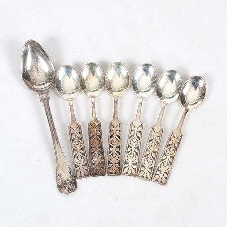 SKEDAR, 6 + 1 st, bl.a. Bröderna Wallins. Silver & Metall - Silver ...