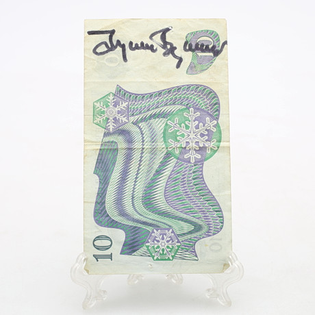 AUTOGRAPH, Ingmar Bergman, SEK 10 banknote. Books, Maps & Manuscripts ...