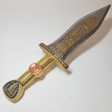 REPLICA OF ROMAN DAGGER, WITH GOLDEN HANDLE XX CENTURY. Weapons ...