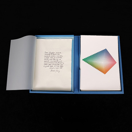 BECK & JUNG. Chromo Cube, 24 computer ink plots i kassett, EA ...