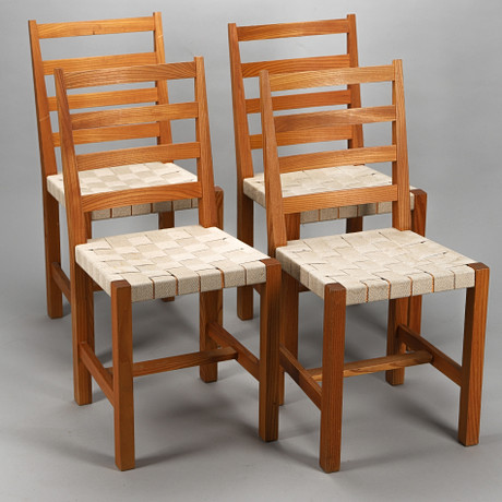 STOLAR 4 st, "Sadelöga", design Christer Larsson. Möbler - Fåtöljer ...