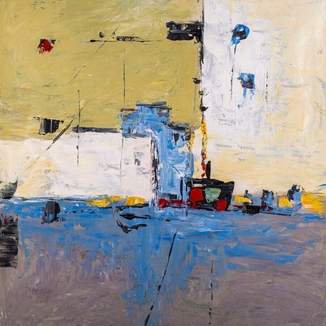 Team W 32 Gallery 'Complex' 100 cm x 100 cm, abstract oil painting ...