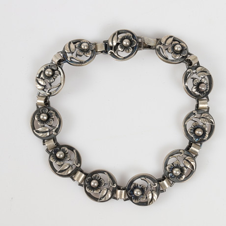 BRACELET, silver, Gustav Dahlgren & Co, Malmö, 1943. Jewellery & Gemstones - Bracelets - Auctionet