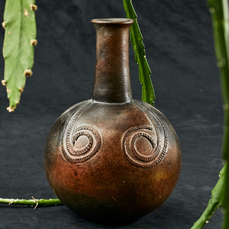 URN, Chimu culture, ca. 900-1470 AD, Peru, earthenware, decoration in ...