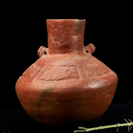 URN, Chimu culture, ca 900-1470 AD, Peru, earthenware, decoration in ...