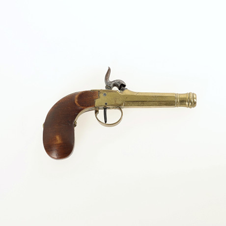 BLOCK PISTOL, ELG, Belgium, 19th century. Weapons & Militaria - Guns ...