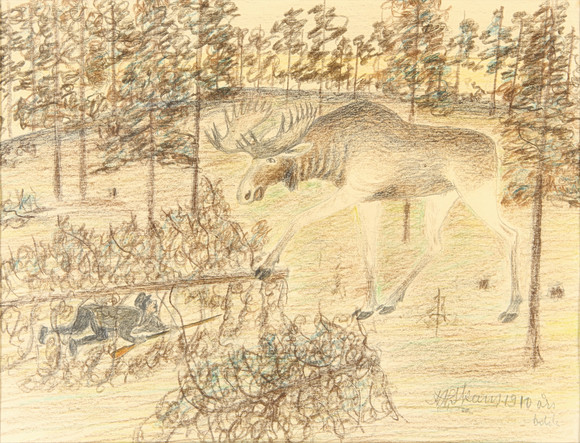 NILS NILSSON SKUM. 1910 pictures, drawing, signed. Art - Drawings ...