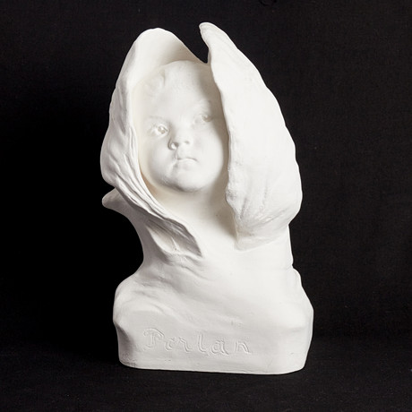 VERNER ÅKERMAN. "Pearl", Sculpture, plaster. Signed and dated "W ...