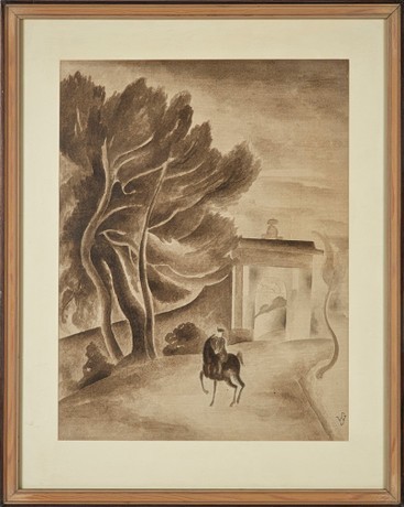 SVEN WESTMAN. komposition, tuschlavering, monogramsignerad. Konst ...