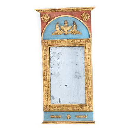 MIRROR, empire, mercury foiled mirror glass, decor in pastel of medusa ...