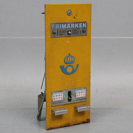 FRIMÄRKSAUTOMAT, Postverket, 1900-talets andra hälft. Samlarföremål - Teknika & Nautika - Auctionet