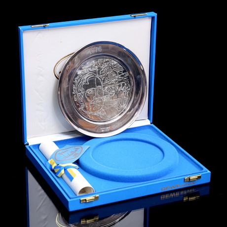 ÅRSTALLRIK, Silver,1976, Birger Sjöberg. Stämplad 830, Gewe, 271 gram ...