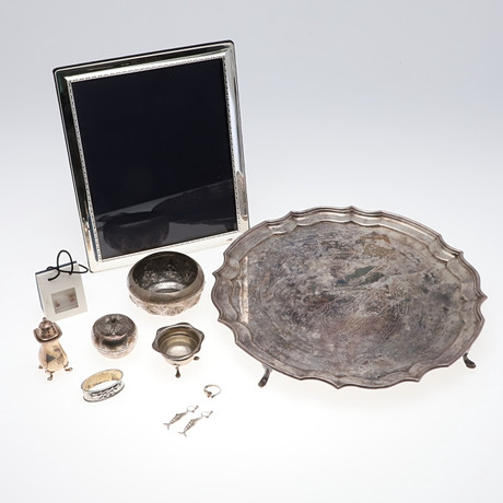 A QUANTITY OF SILVER AND SILVER PLATED ITEMS. Silver & Metals - Silver ...