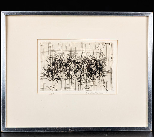 OLLE LINDGREN, etsning, signerad och numrerad 3/20. Konst - Grafik - Auctionet