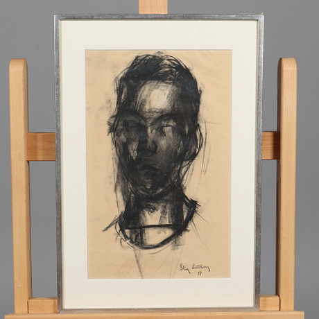 STIG EVERT LINDBERG. INK LAVENDER, signed. Art - Drawings - Auctionet