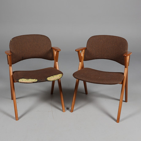 STOLAR ett par, 1950/60-tal. Möbler - Fåtöljer & Stolar - Auctionet