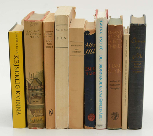 Österländsk & Kinesisk Skönlitteratur. 10 Volymer. Böcker, Kartor ...