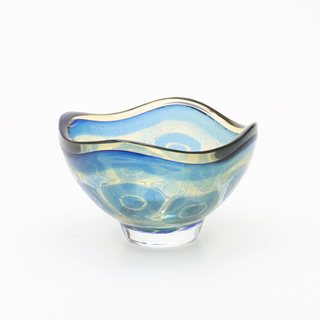 SVEN PALMQVIST. BOWL, RAVENNA, ORREFORS 1953, PROBABLY DOUBLE RAVENNA ...