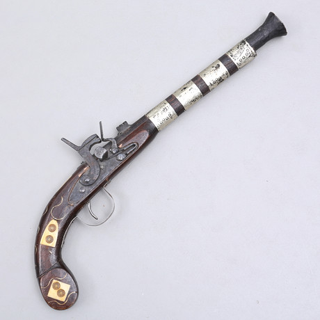 FLINT LOCK PISTOL, replica, 20th century. Weapons & Militaria - Guns ...