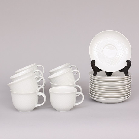 SIGNE PERSSON-MELIN. Tea cups with saucers, 23 pieces, Chess, Boda Nova ...